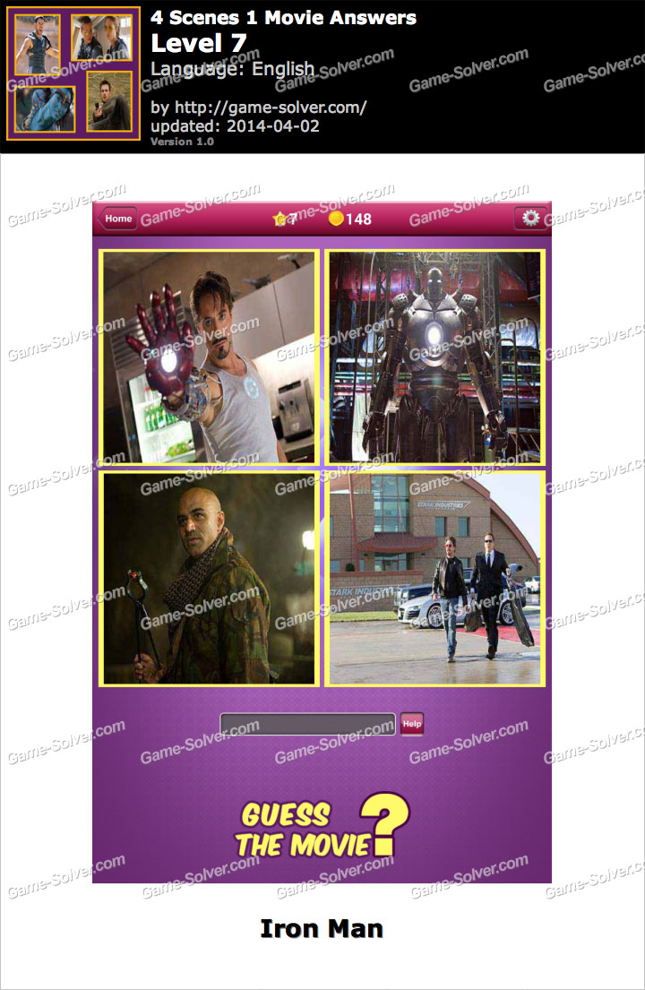 4 Scenes 1 Movie Level 7 • Game Solver