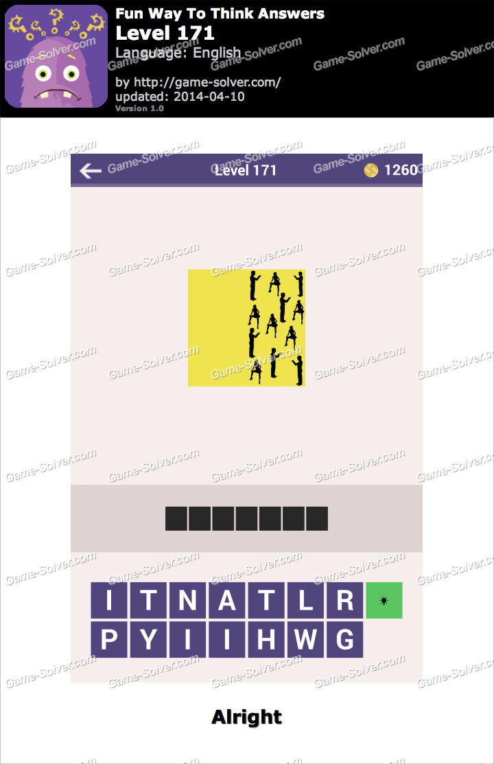 Fun Way To Think Level 171 • Game Solver
