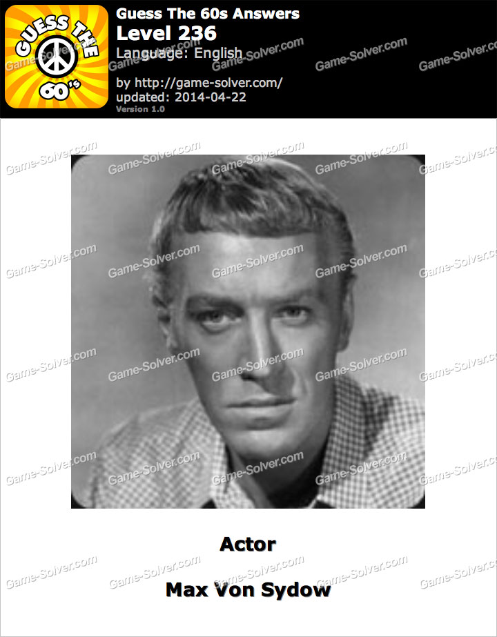 Guess the 60s Level 236 • Game Solver