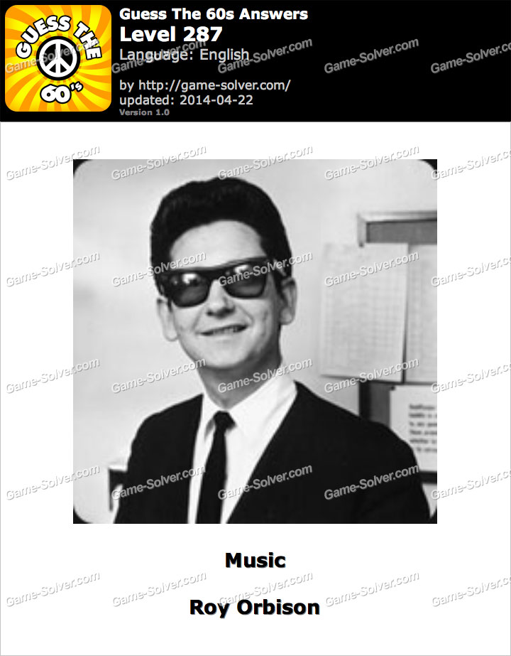 Guess the 60s Level 287 • Game Solver
