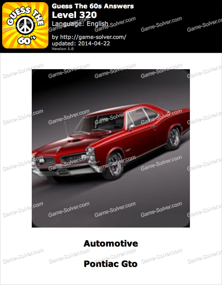 Guess the 60s Level 320 • Game Solver