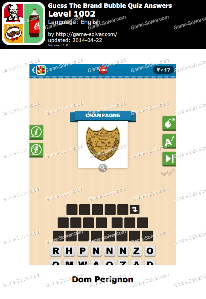 Guess The Brand Bubble Quiz Level 1002 • Game Solver
