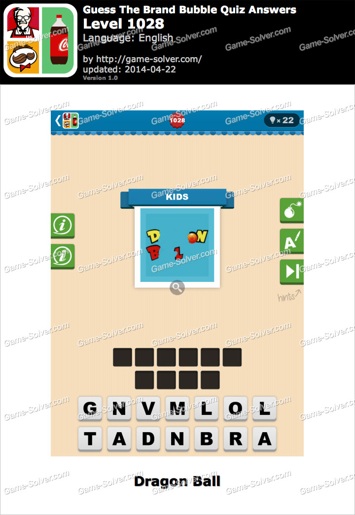 Guess The Brand Bubble Quiz Level 1028 • Game Solver