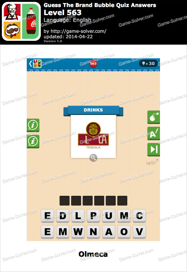 Guess The Brand Bubble Quiz Level 563 • Game Solver