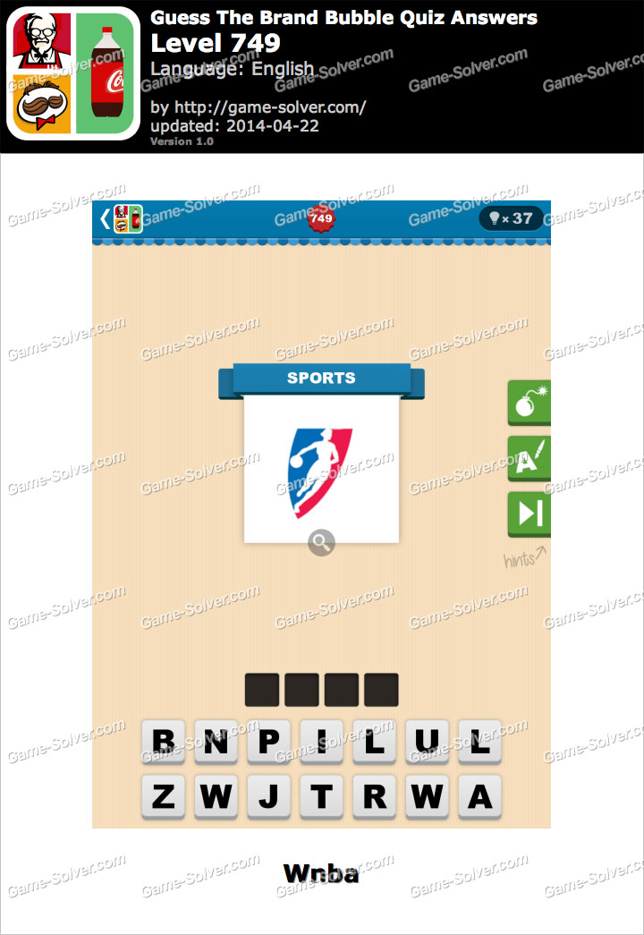 Guess The Brand Bubble Quiz Level 749 • Game Solver