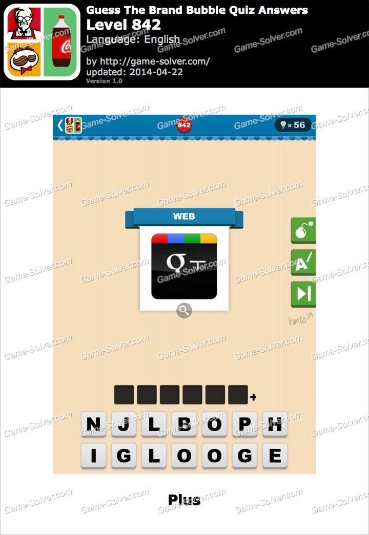 Guess The Brand Bubble Quiz Level 842 • Game Solver