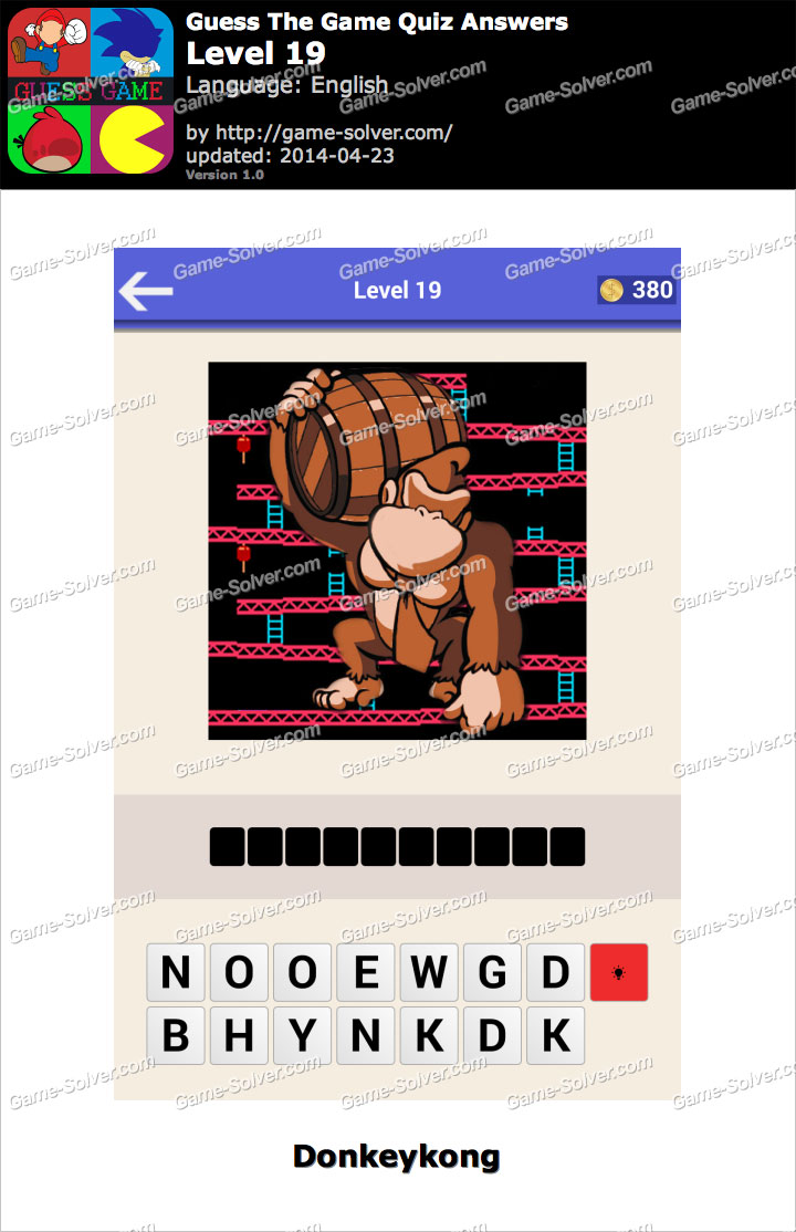 Guess The Game Quiz Level 19 • Game Solver
