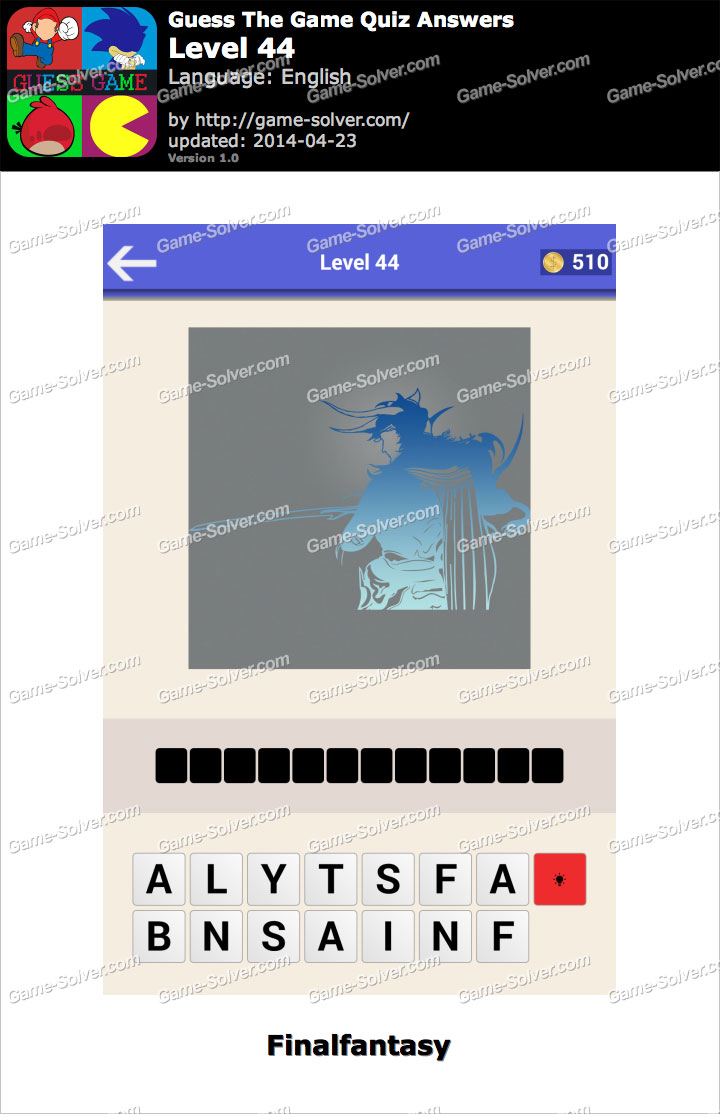 Guess The Game Quiz Level 44 • Game Solver