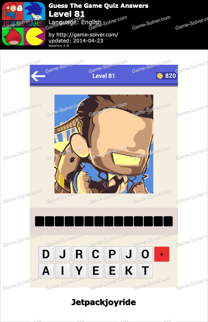 Guess The Game Quiz Level 81 • Game Solver