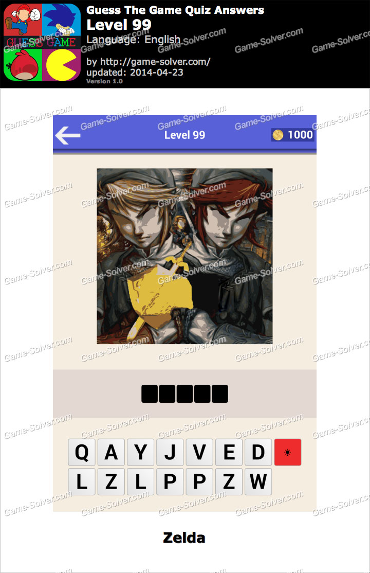 Guess The Game Quiz Level 99 • Game Solver