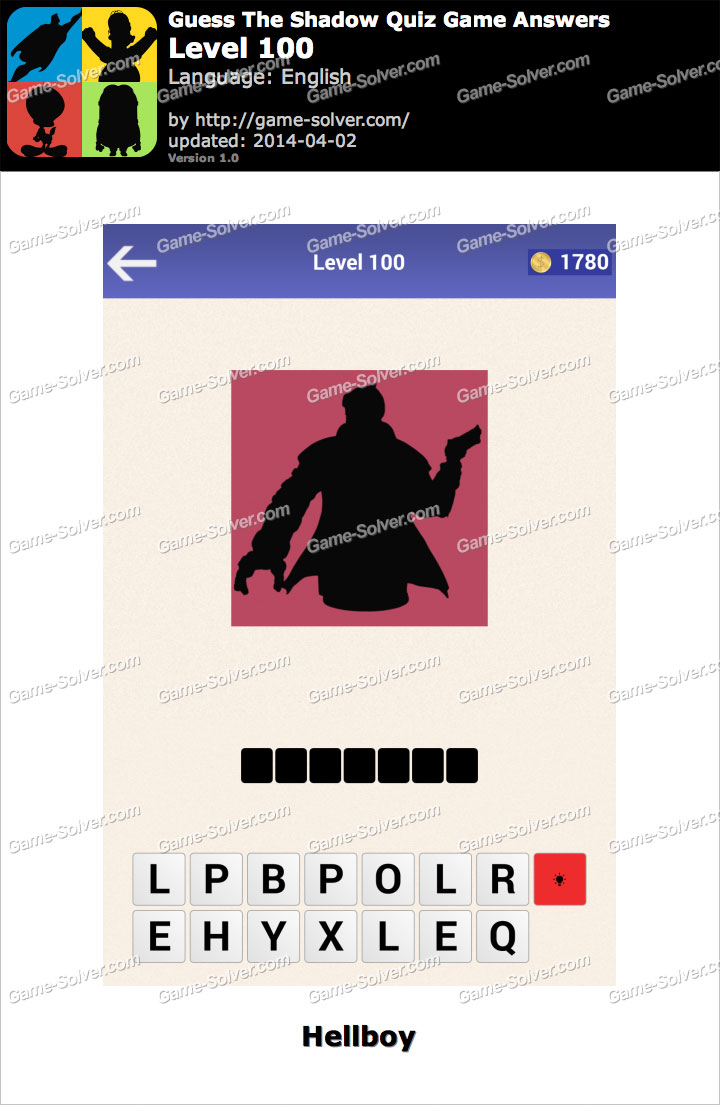 Guess The Shadow Quiz Game Level 100 • Game Solver