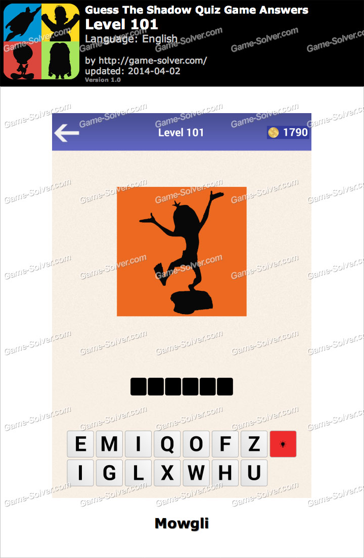 Guess The Shadow Quiz Game Level 101 • Game Solver