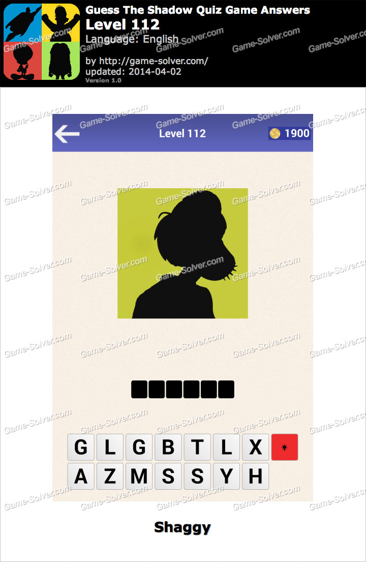 Guess The Shadow Quiz Game Level 112 • Game Solver