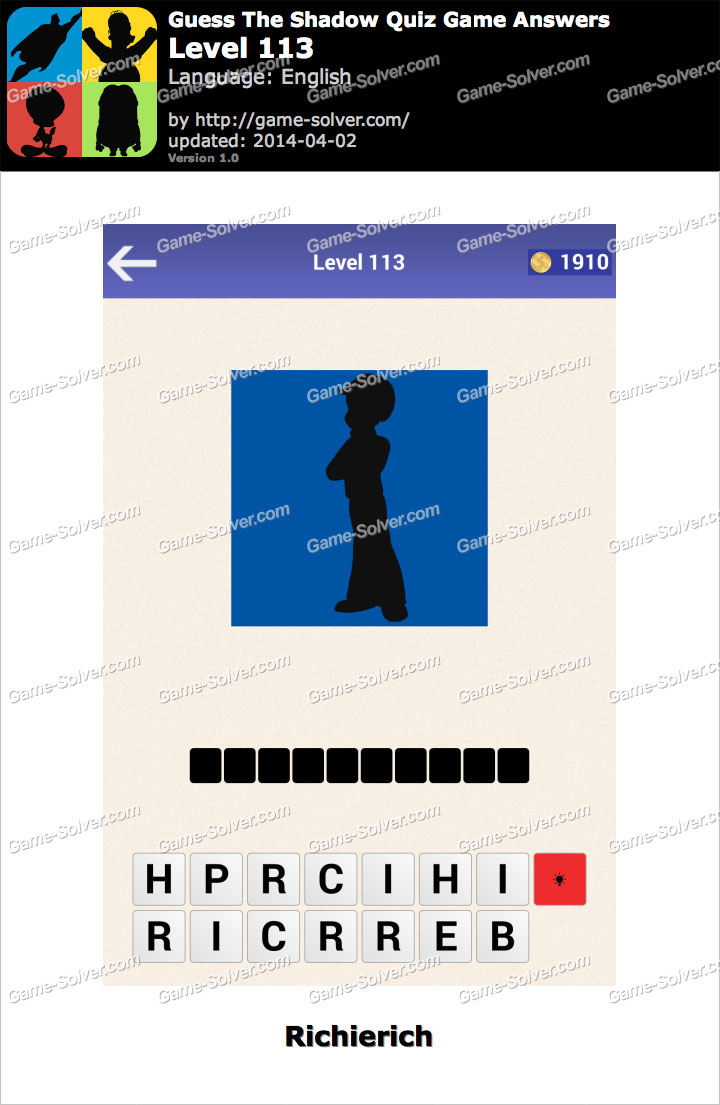 Guess The Shadow Quiz Game Level 113 • Game Solver