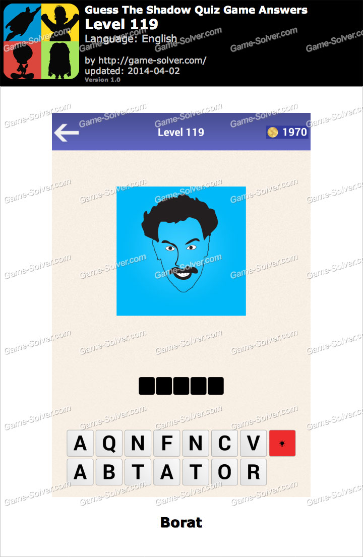 Guess The Shadow Quiz Game Level 119 • Game Solver
