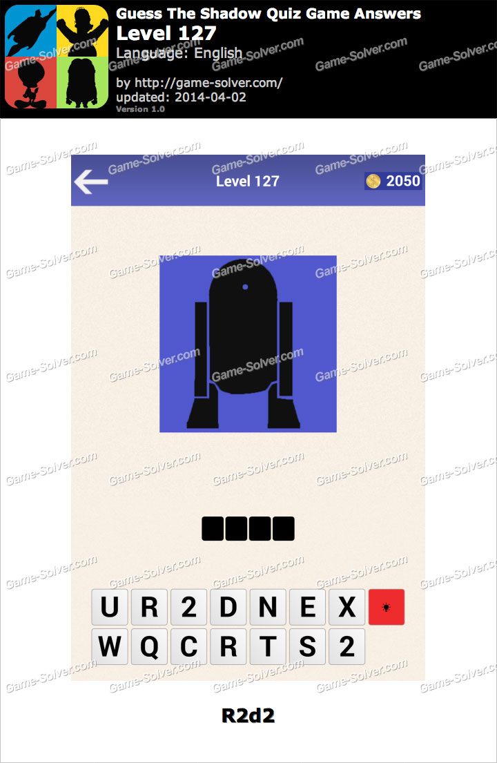 Guess The Shadow Quiz Game Level 127 • Game Solver