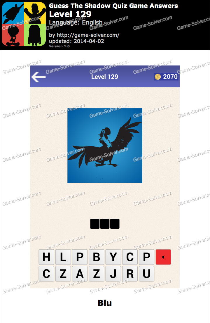 Guess The Shadow Quiz Game Level 129 • Game Solver