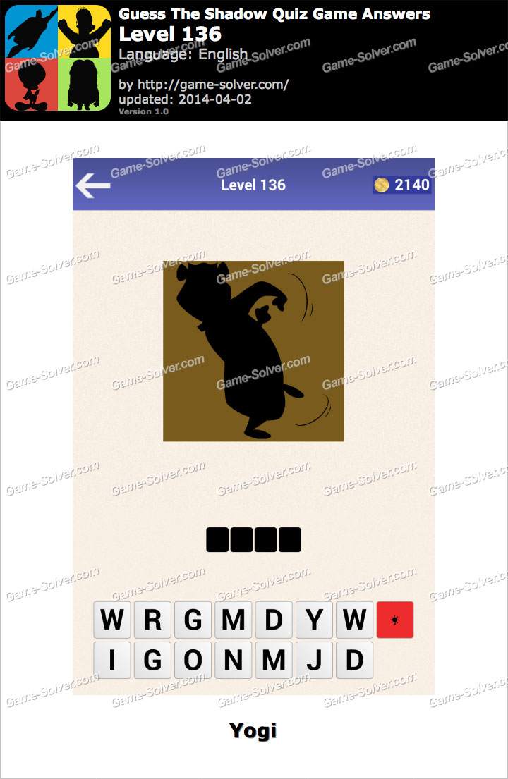 Guess The Shadow Quiz Game Level 136 • Game Solver