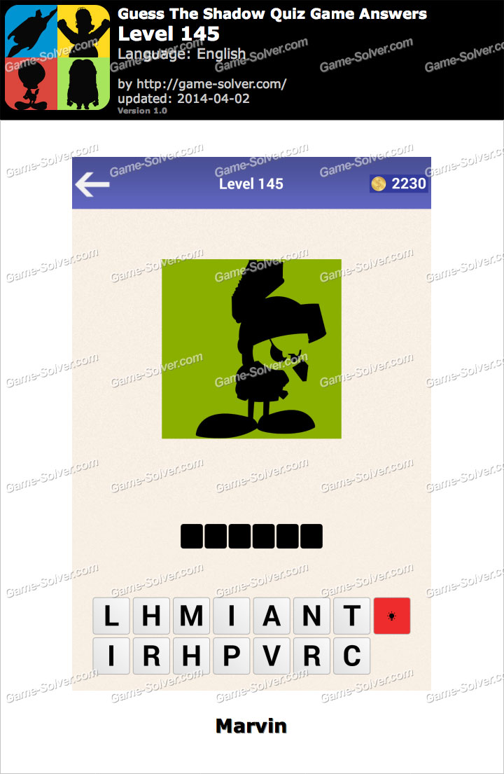 Guess The Shadow Quiz Game Level 145 • Game Solver