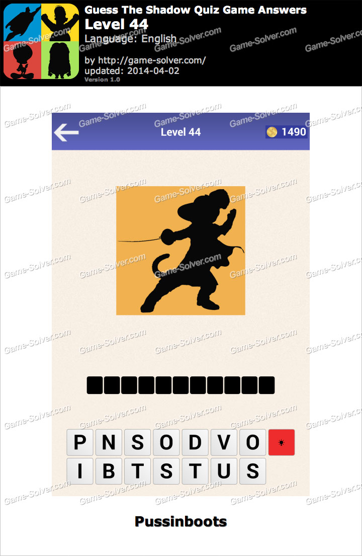Guess The Shadow Quiz Game Level 44 • Game Solver