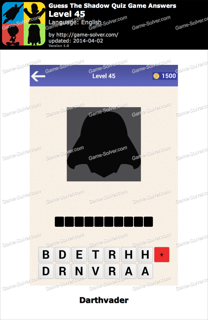 Guess The Shadow Quiz Game Level 45 • Game Solver