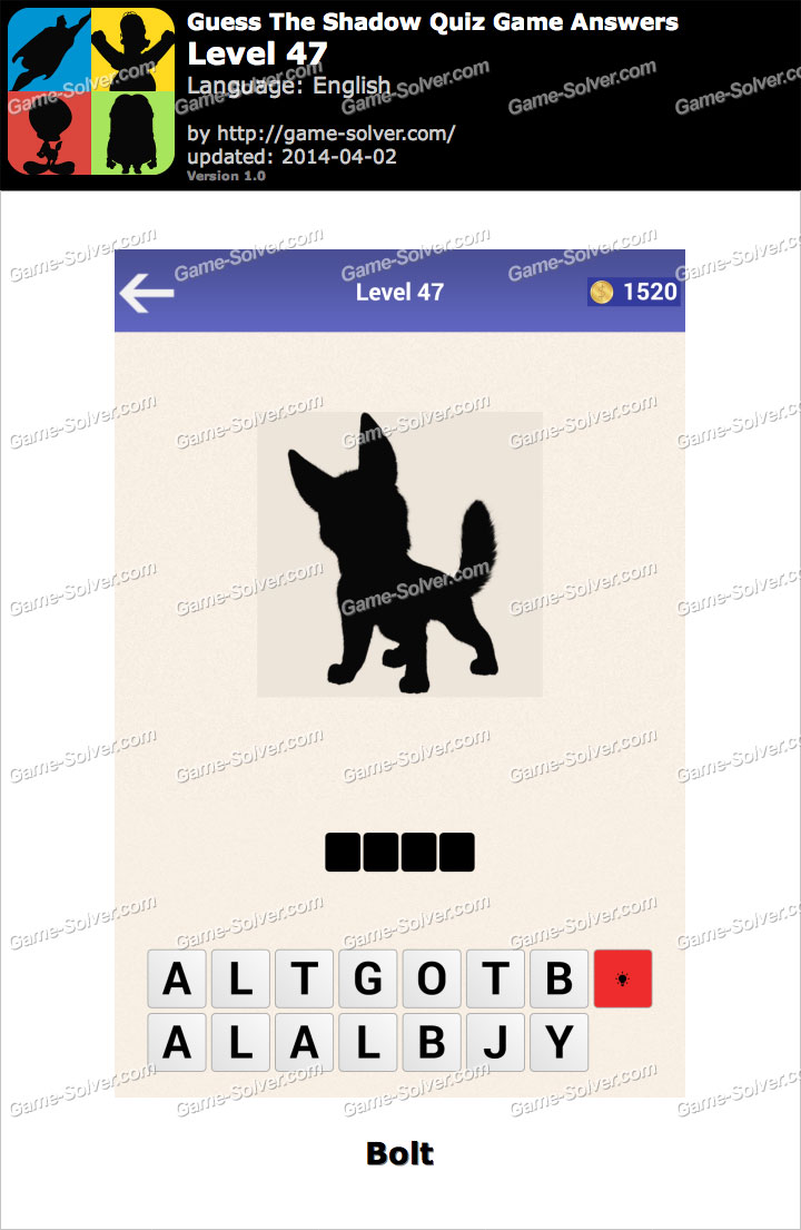 Guess The Shadow Quiz Game Level 47 • Game Solver