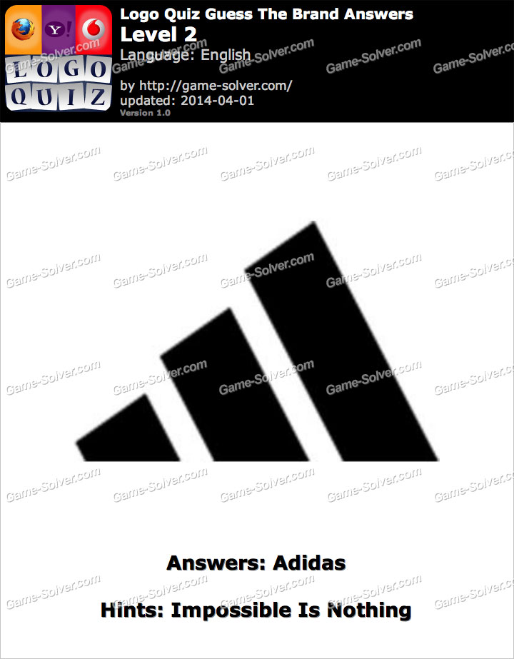 Logo Quiz Impossible Is Nothing • Game Solver