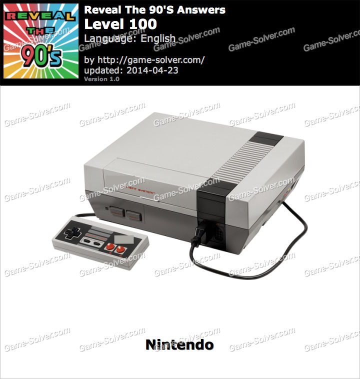 Reveal the 90s Level 100 • Game Solver