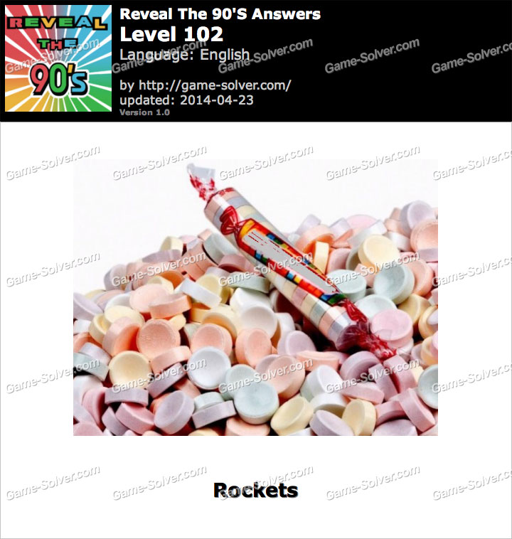Reveal the 90s Level 102 • Game Solver