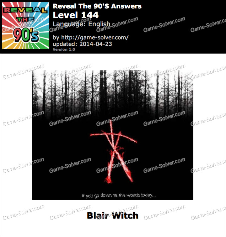 Reveal the 90s Level 144 • Game Solver