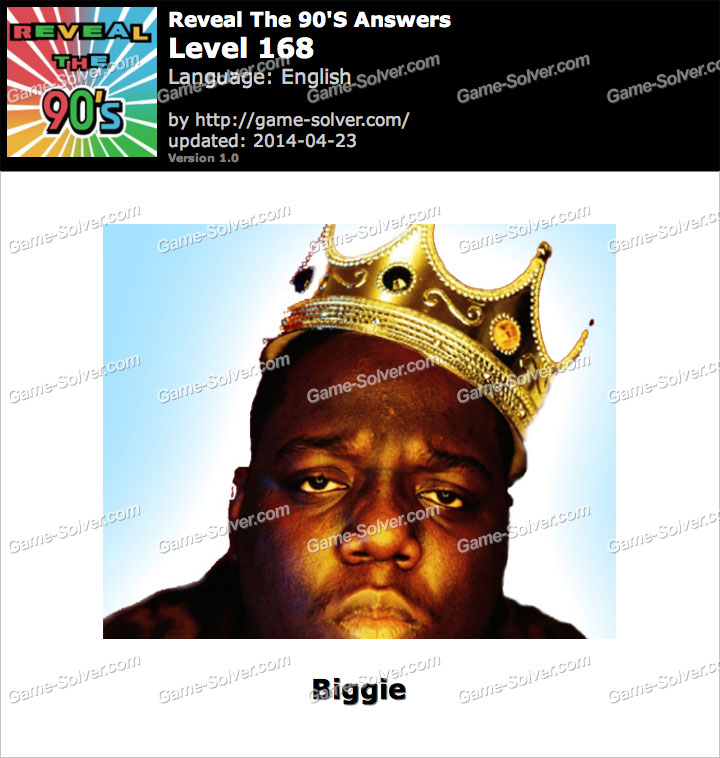 Reveal the 90s Level 168 • Game Solver