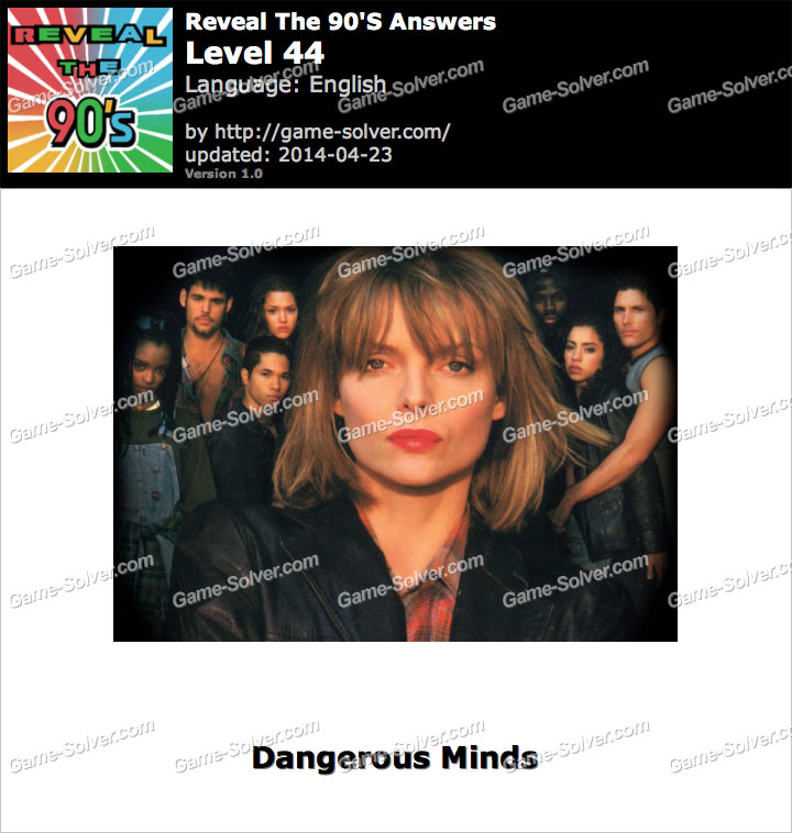 Reveal the 90s Level 44 • Game Solver