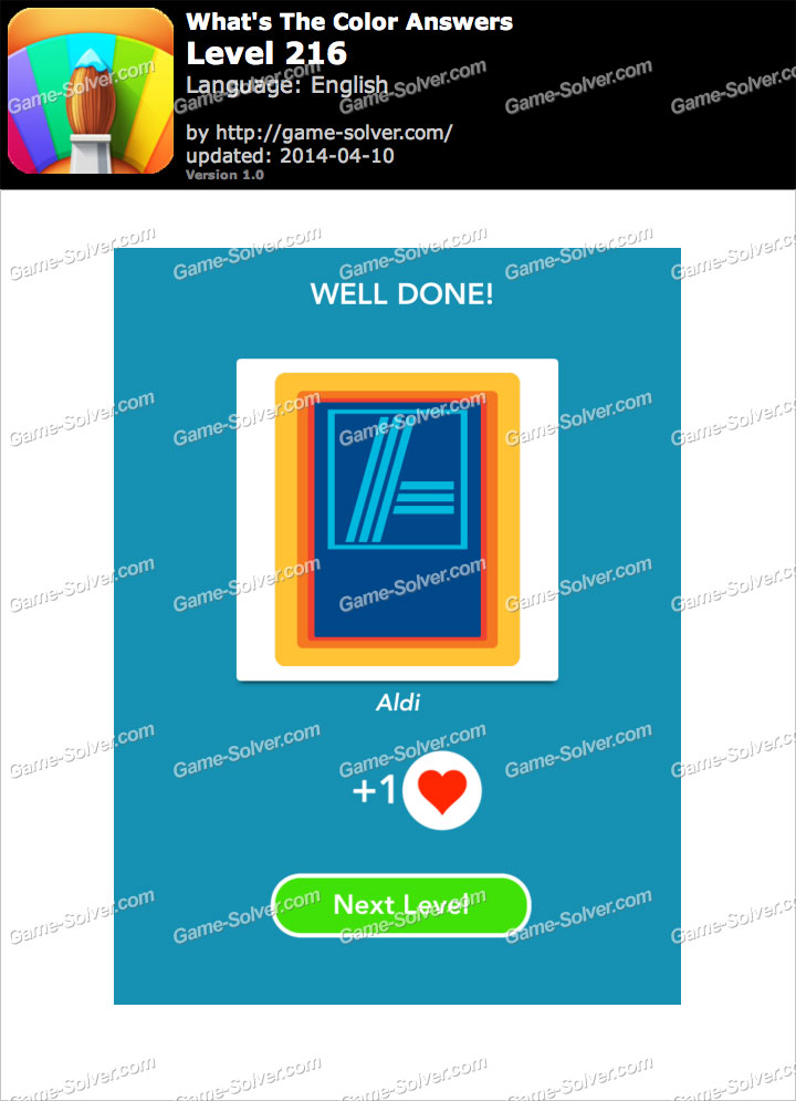 What's The Color Level 216 • Game Solver