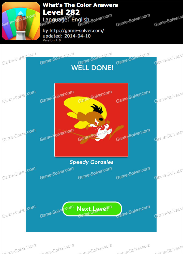 What's The Color Level 282 • Game Solver