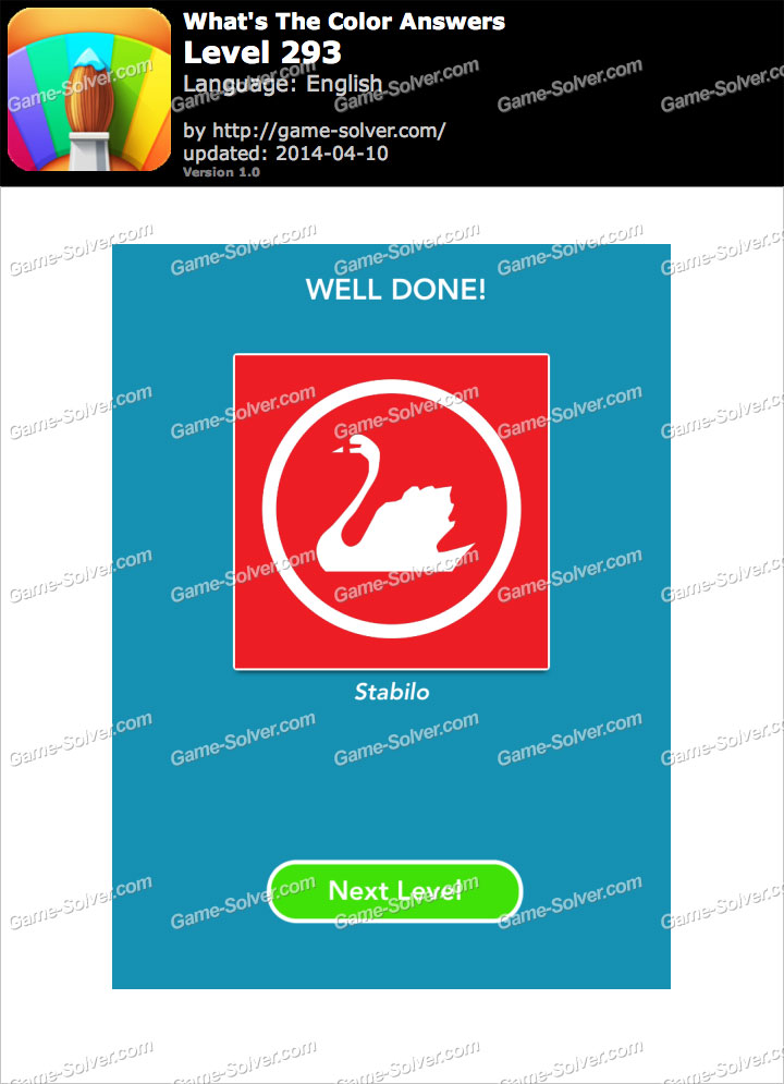 What's The Color Level 293 • Game Solver