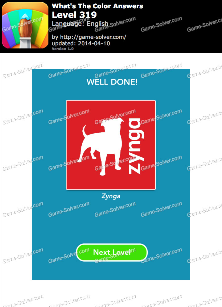What's The Color Level 319 • Game Solver