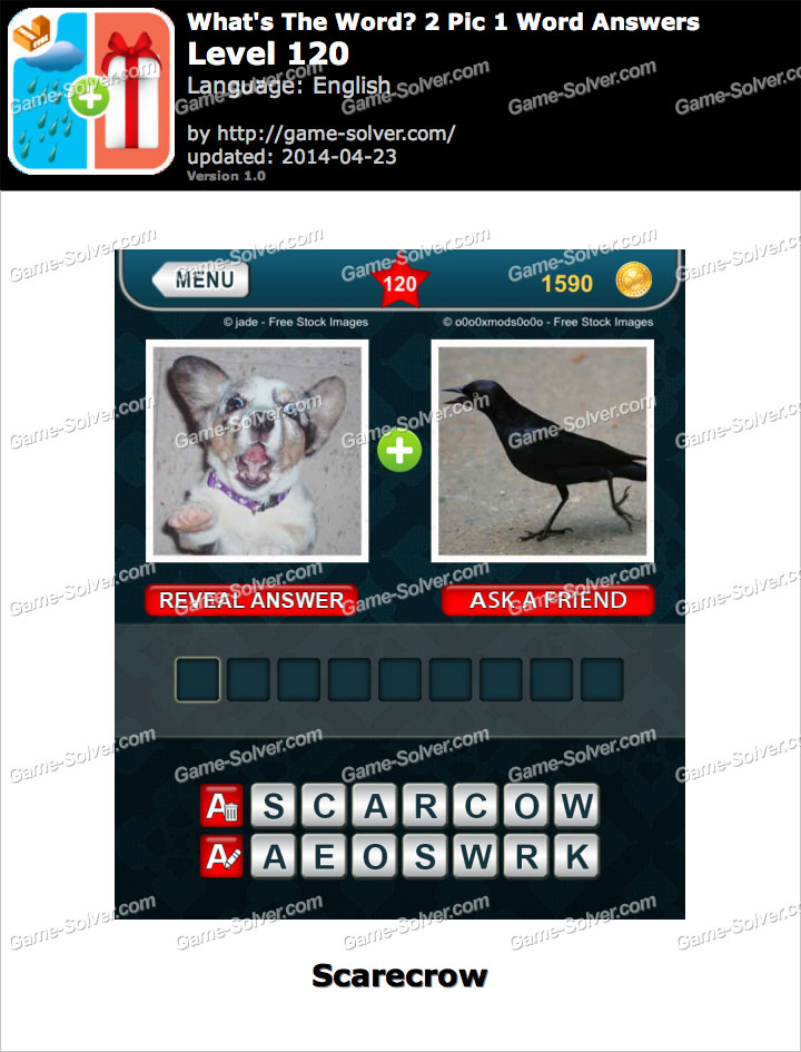 What's The Word 2 Pic 1 Word Level 120 • Game Solver