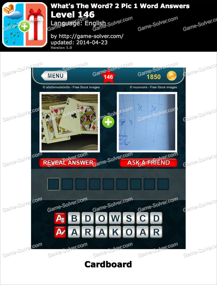 What's The Word 2 Pic 1 Word Level 146 • Game Solver