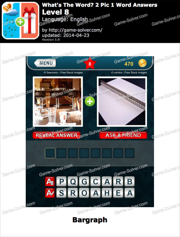 What's The Word 2 Pic 1 Word Level 8 • Game Solver