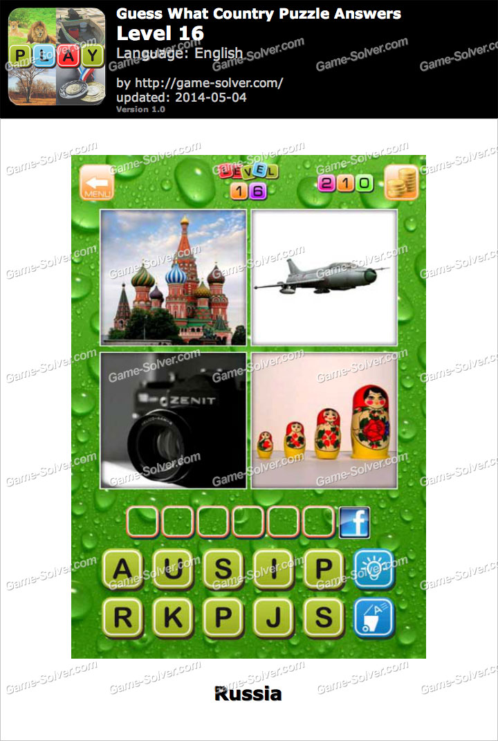 Guess What Country Puzzle Level 16 • Game Solver