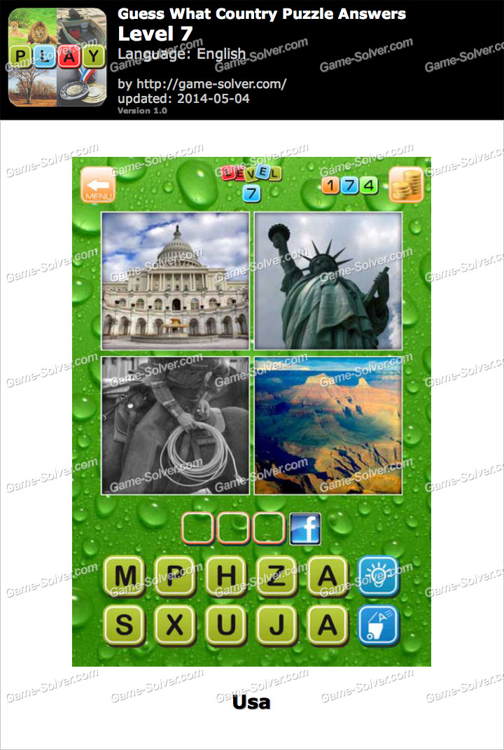 Guess What Country Puzzle Level 7 • Game Solver