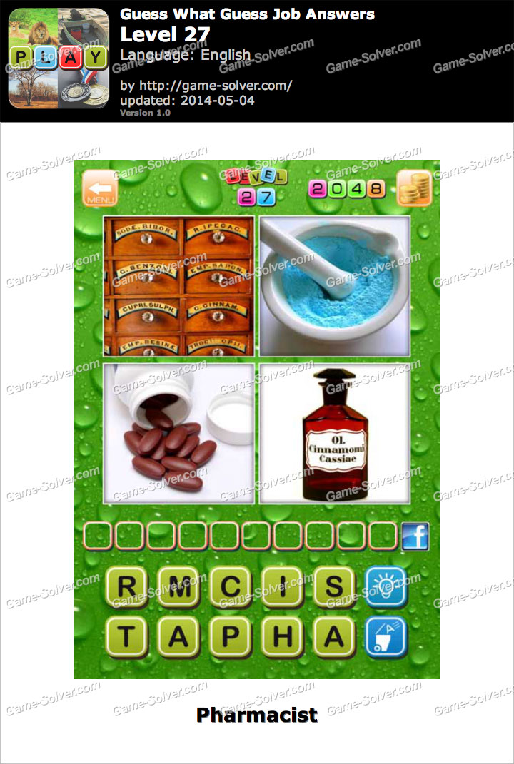 Guess What Guess Job Level 27 • Game Solver