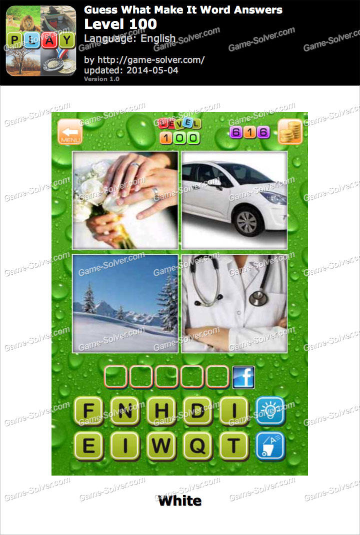 Guess What Make It Word Level 100 • Game Solver