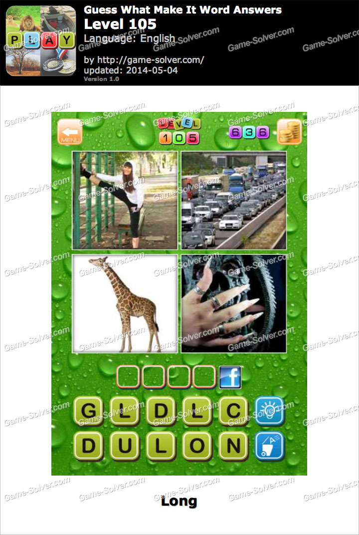 Guess What Make It Word Level 105 • Game Solver