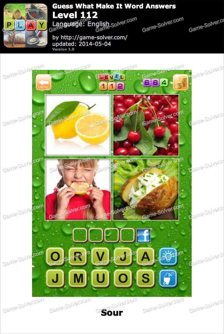 Guess What Make It Word Level 112 • Game Solver