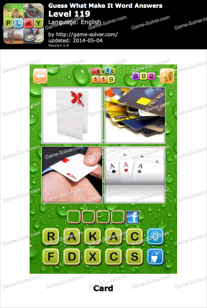 Guess What Make It Word Level 119 • Game Solver