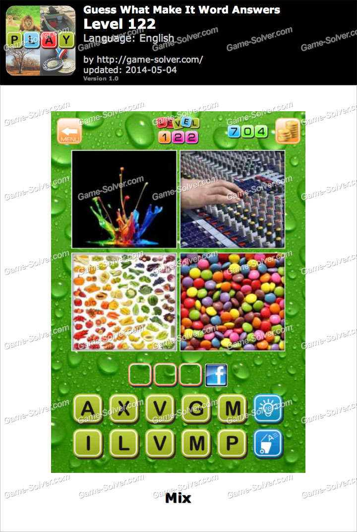 Guess What Make It Word Level 122 • Game Solver