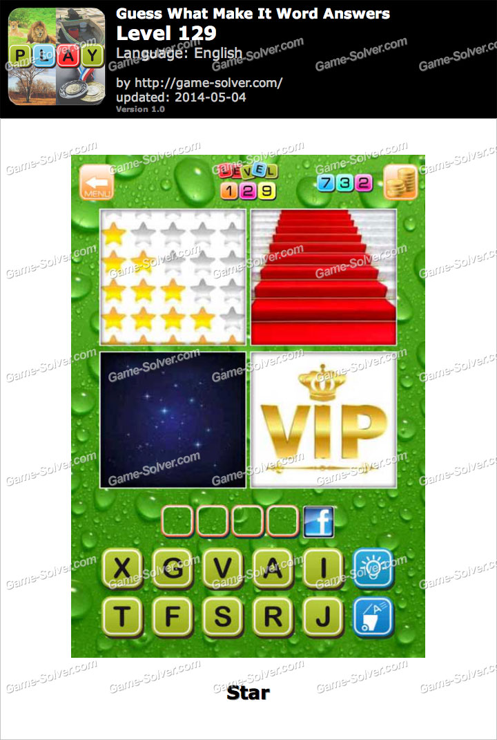 Guess What Make It Word Level 129 • Game Solver
