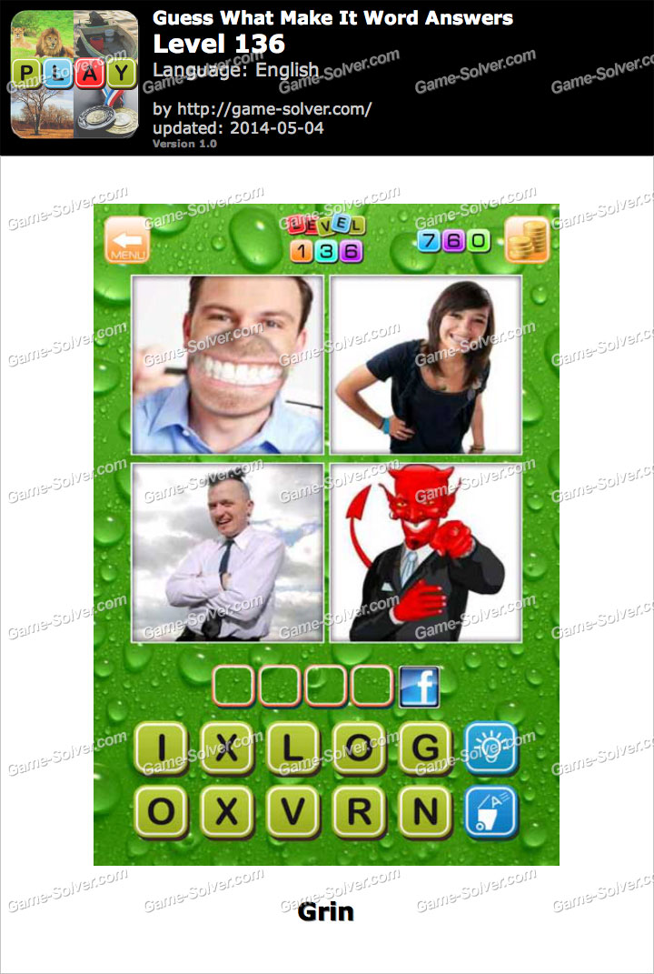 Guess What Make It Word Level 136 • Game Solver