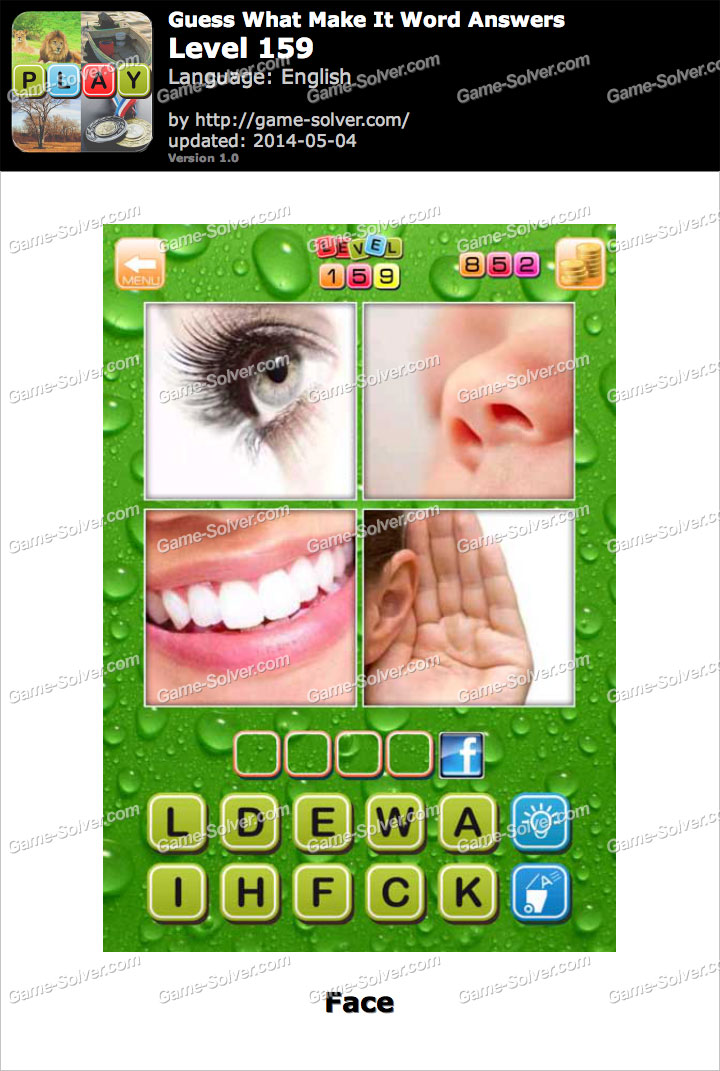 Guess What Make It Word Level 159 • Game Solver